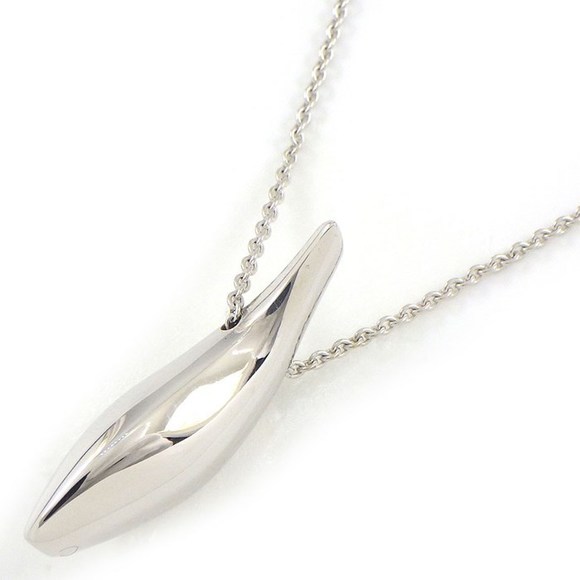 Tiffany & Co. | Bags | Tiffany Fish Necklace Frank Gehry White Gold ...